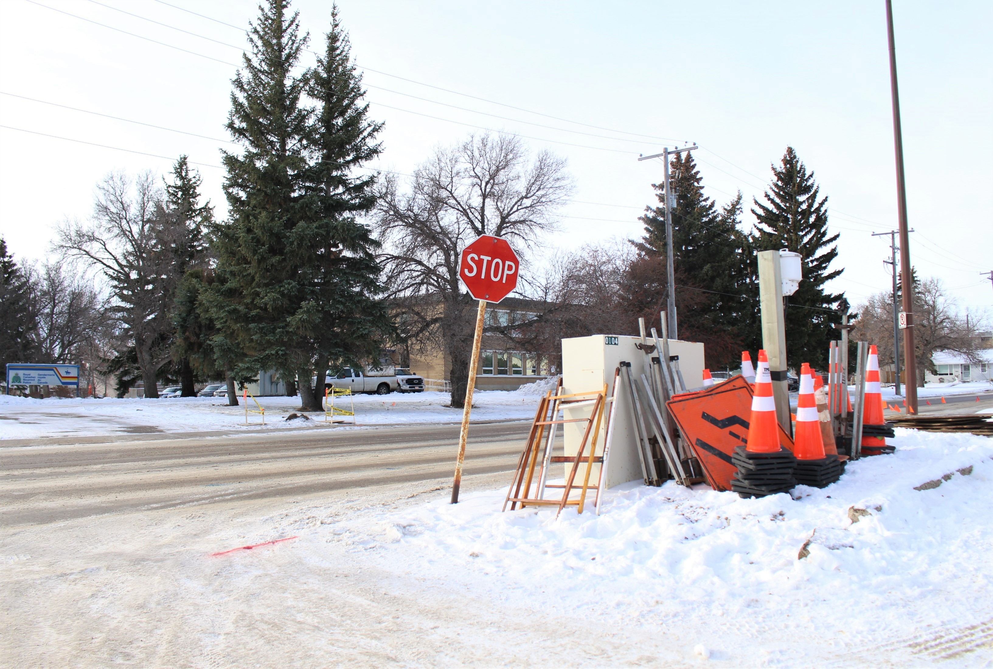 Road closure in northwest end of town | portals