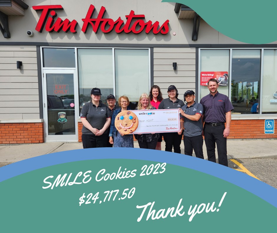 $24,717.50 raised for Hospital Foundation from Tim Hortons Smile Cookie ...