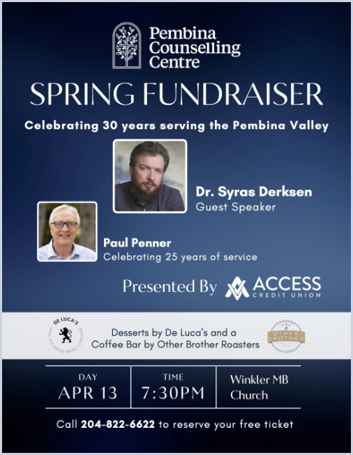 Spring Fundraiser celebrating 30 years of the Pembina Counselling ...