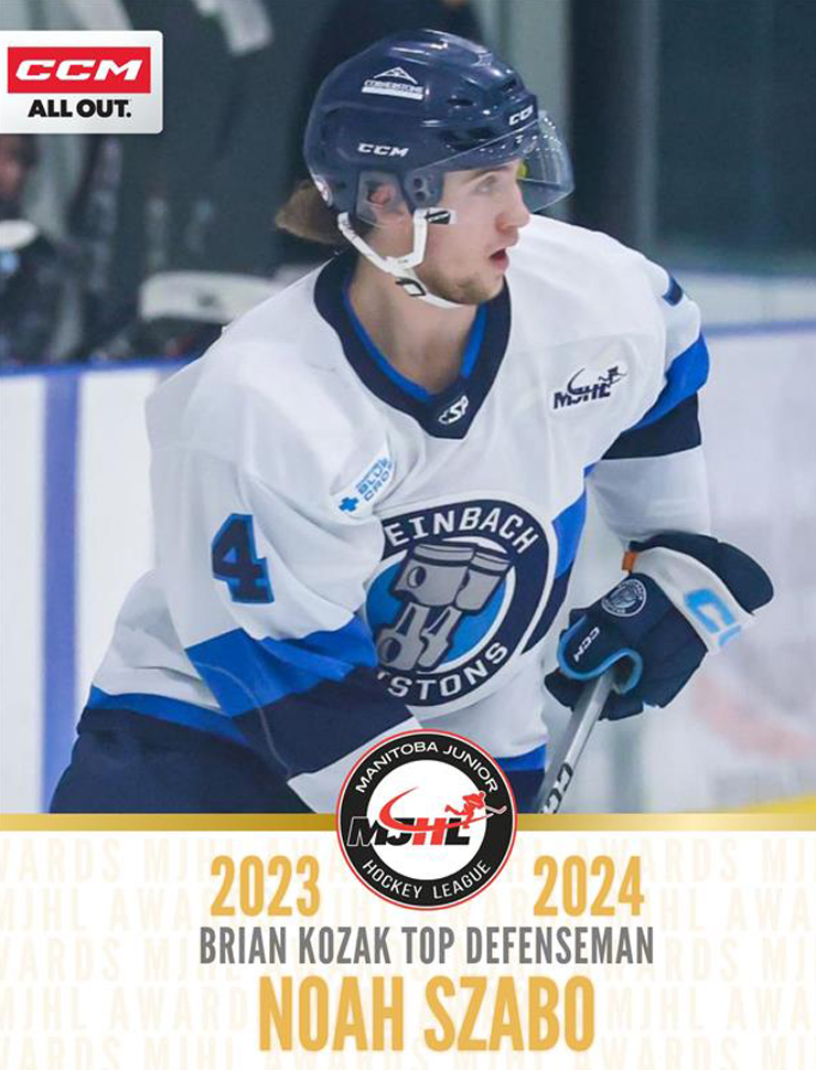 MJHL awards 2 Steinbach Pistons for their play this season ...
