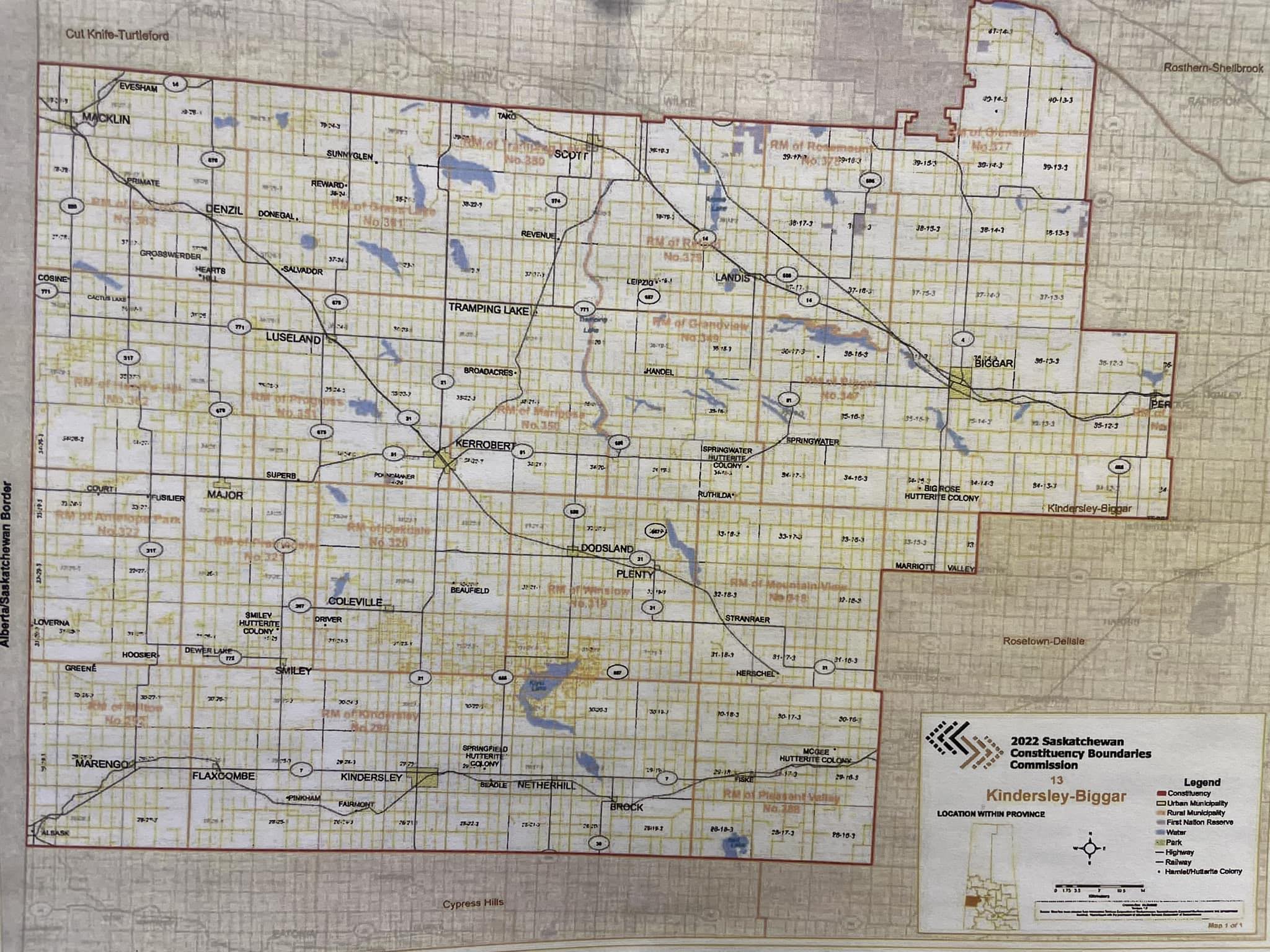 Upcoming sessions regarding new constituency of Kindersley-Biggar ...