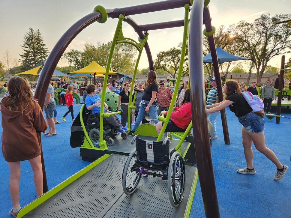 Inclusive Park opens to laughter and cheers from children of Swift ...