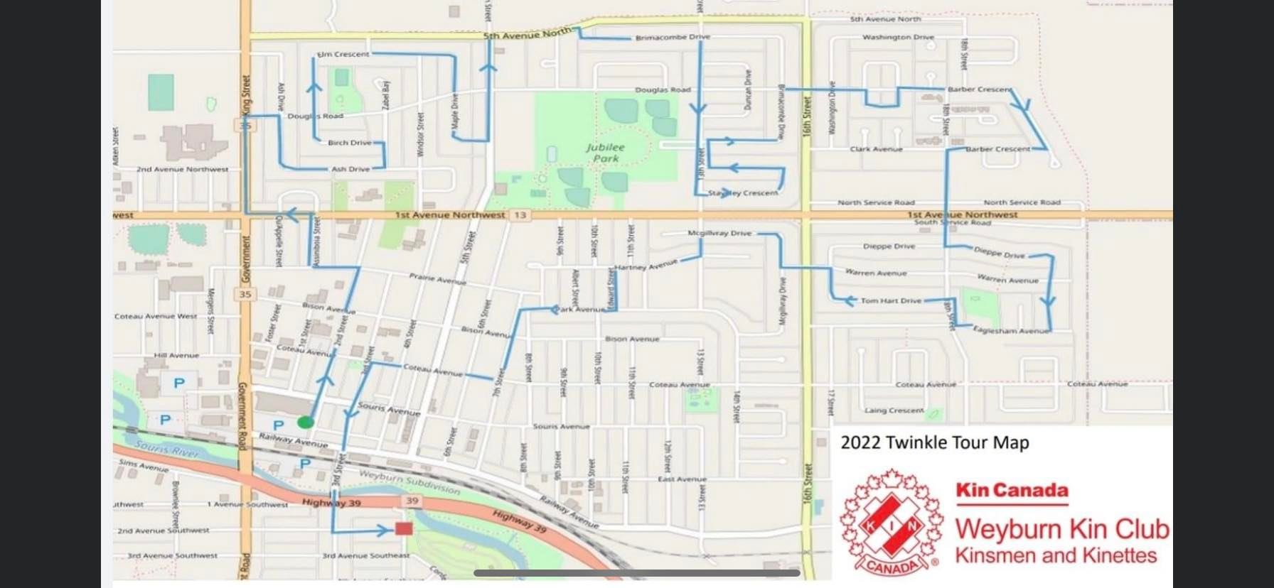 [MAP UPDATE]: Weyburn Kin Club is bringing back the Twinkle Tour ...