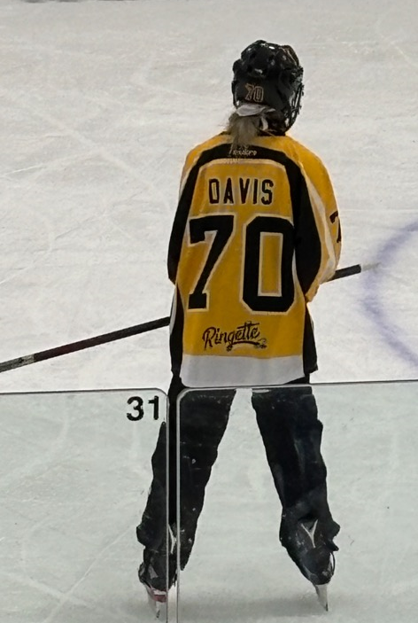 McKenna Davis donning Team Manitoba colours at U19 National Ringette ...