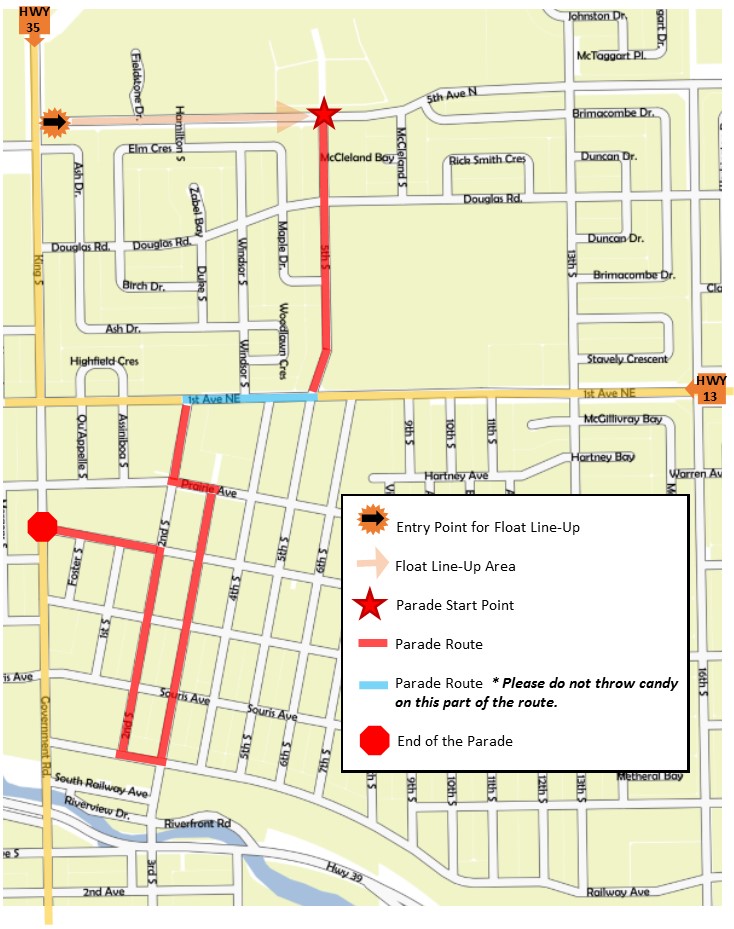 Chamber confirms parade route - DiscoverWeyburn.com - Local news ...