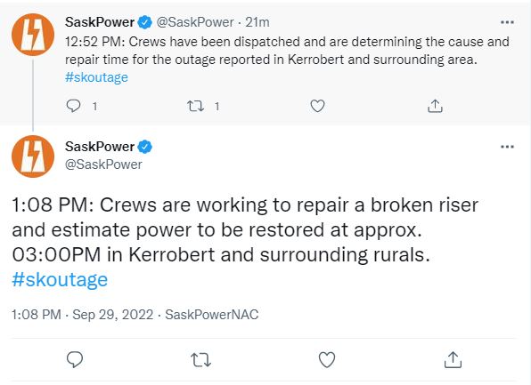 Power outage in Kerrobert; crews responding - WestCentralOnline: West ...