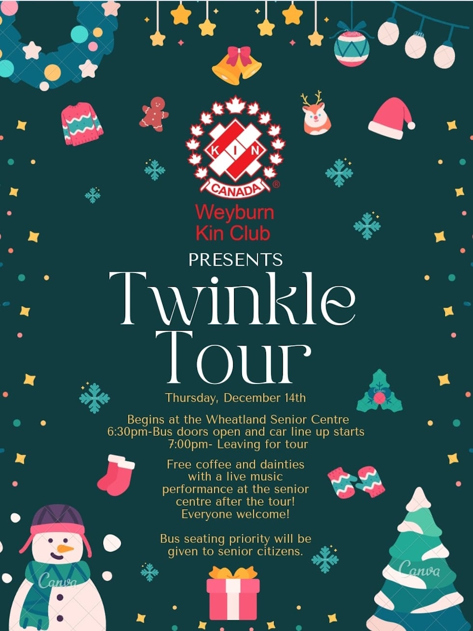 Twinkle Tour goes tonight - DiscoverWeyburn.com - Local news, Weather ...